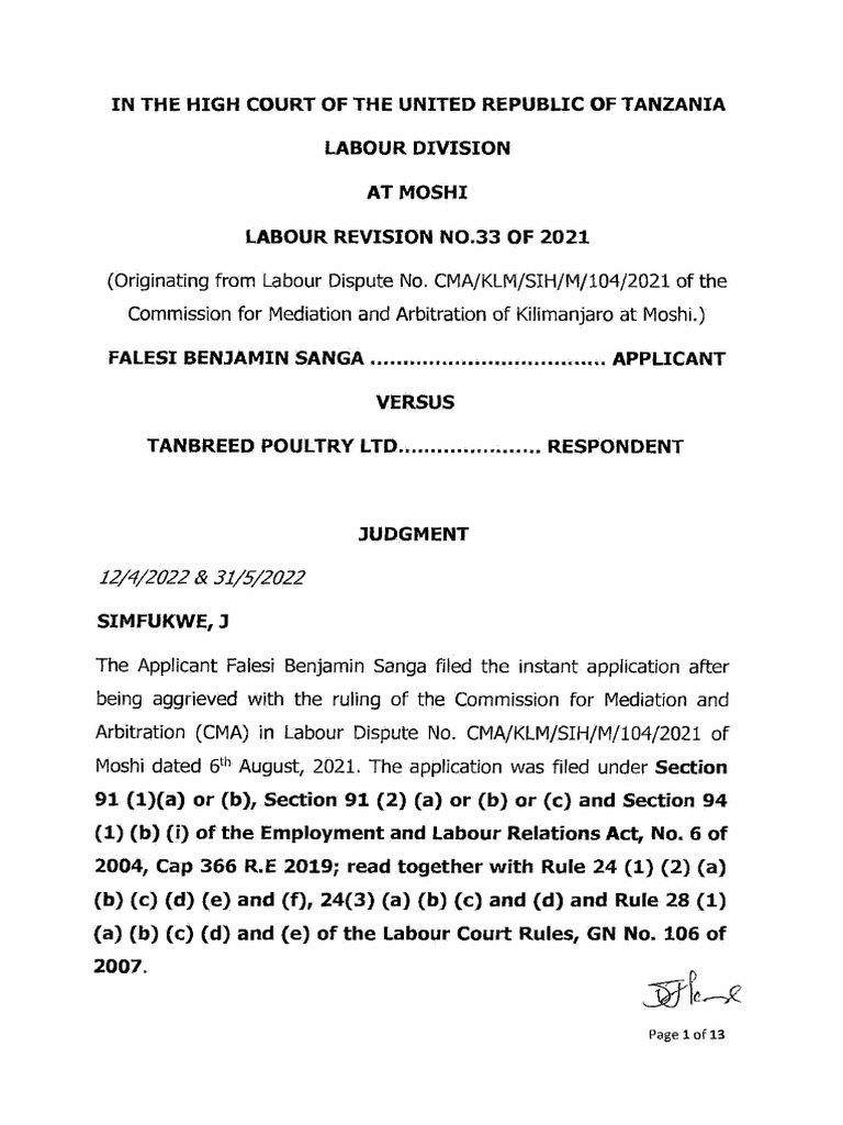 Time Computation Labour Case | PDF | Mediation | Arbitration