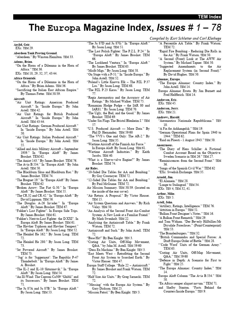 TEM Index | PDF | Military