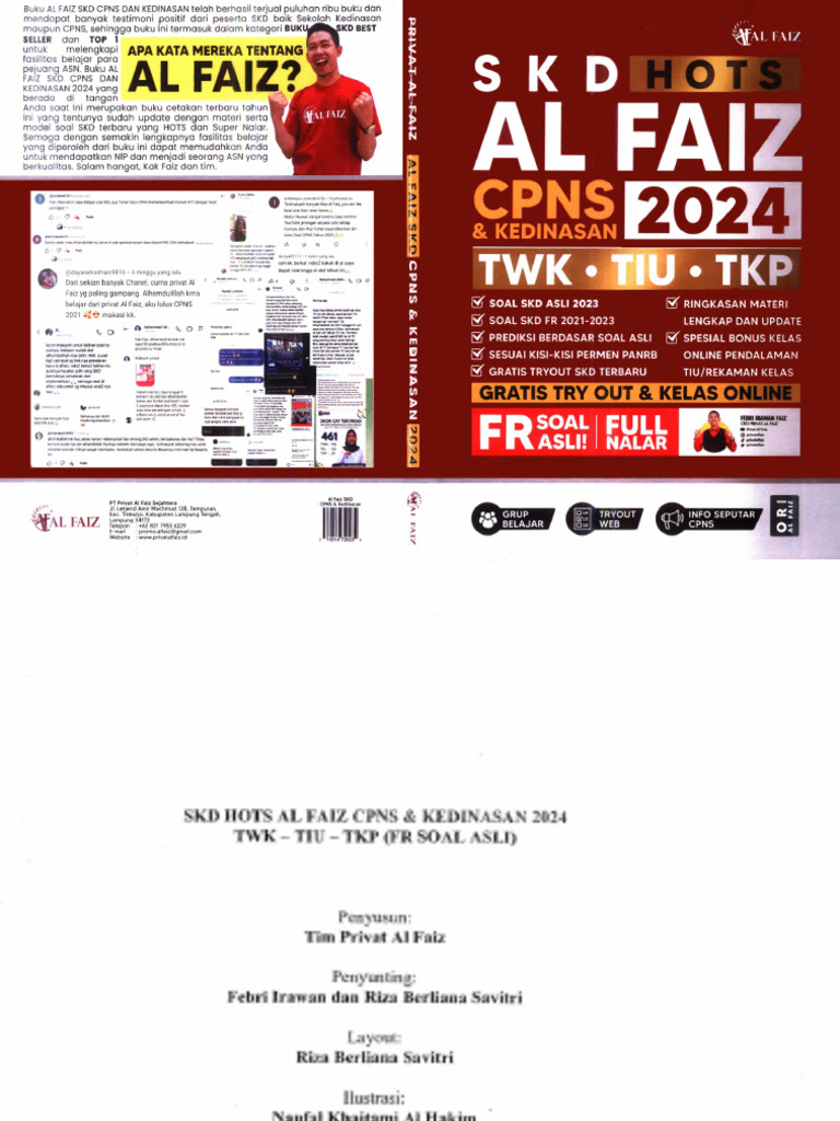 [ 993 ] - Skd Hots Al Faiz Cpns & Kedinasan 2024 Twk Tiu Tkp (Scanbook) | PDF