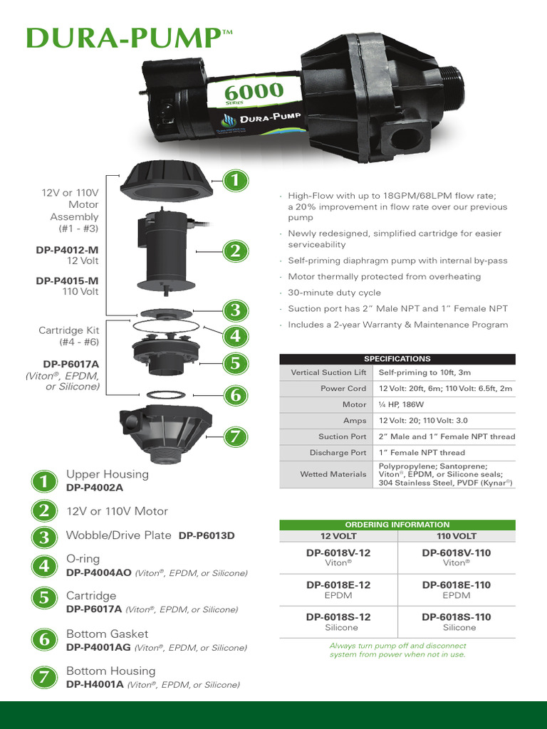 DP 6000 Pump Break Down 1 | PDF | Pump | Mechanical Engineering