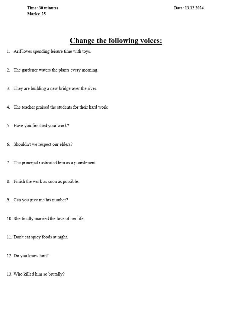 Voice Question | PDF