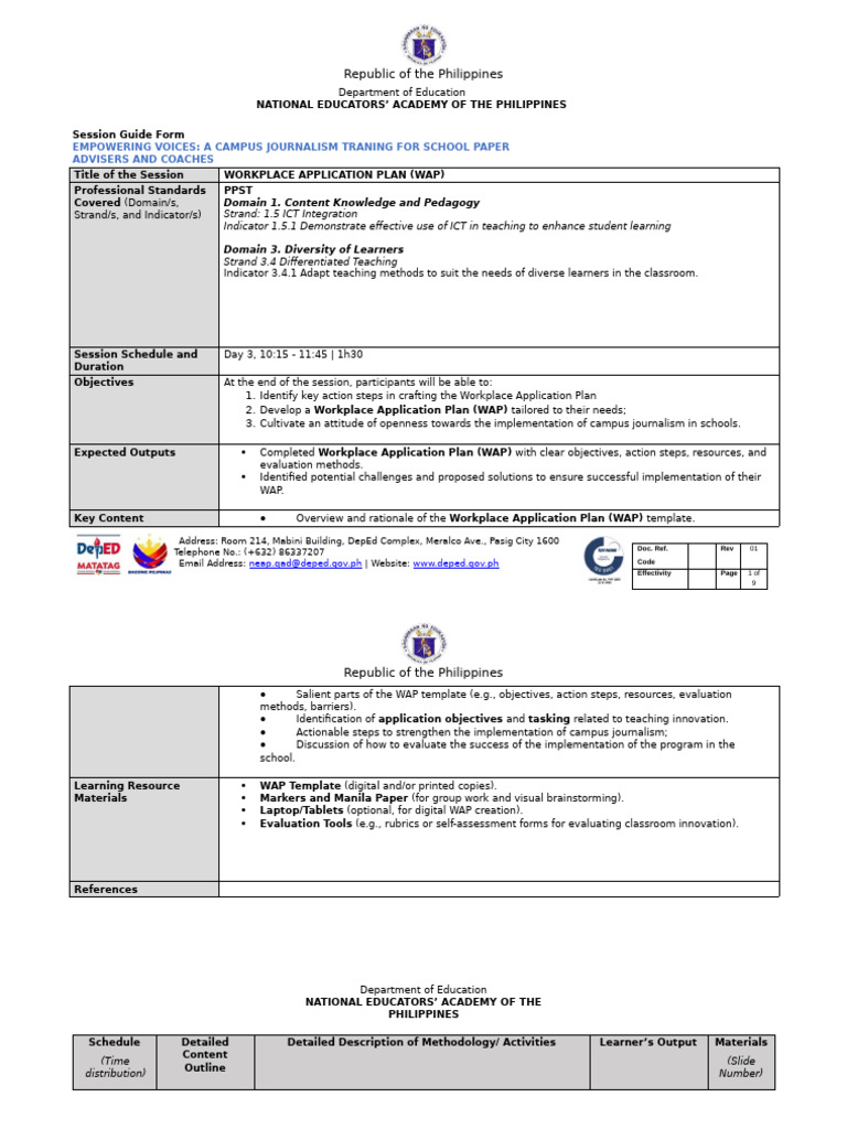 SG_WAP | PDF | Educational Technology | Differentiated Instruction