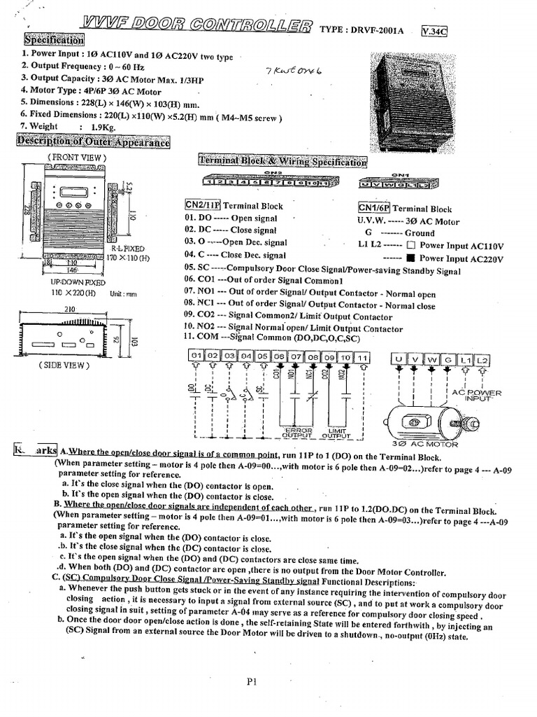 VVVF Door Controller | PDF