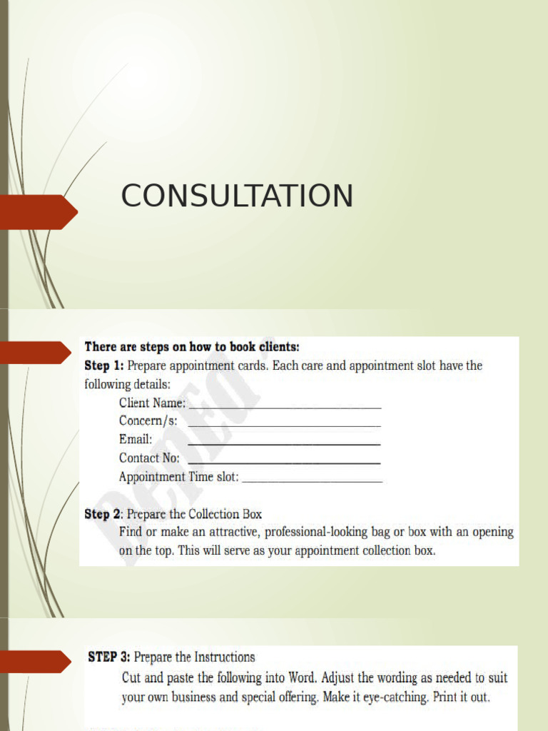 Importance of Client Consultation | PDF | Psychology | Health Care