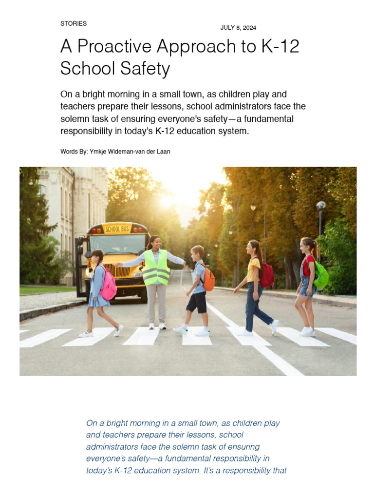 A Proactive Approach To K-12 School Safety - EDspaces | PDF | Physical ...