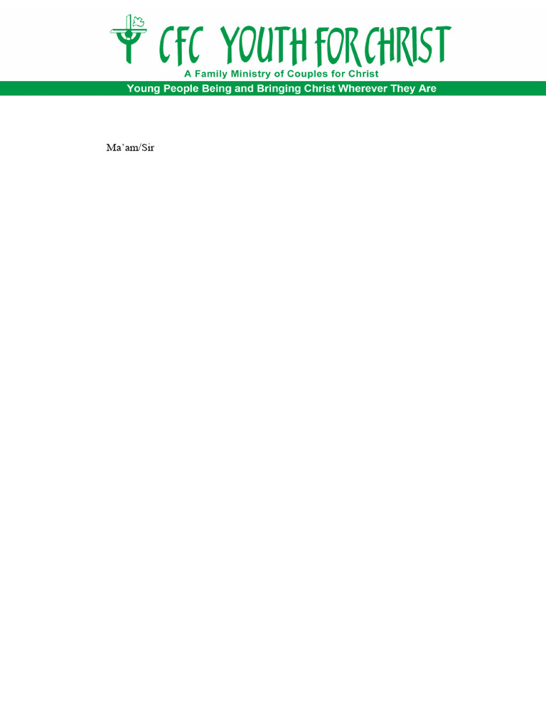 BNHS PYC Excuse Letter | PDF