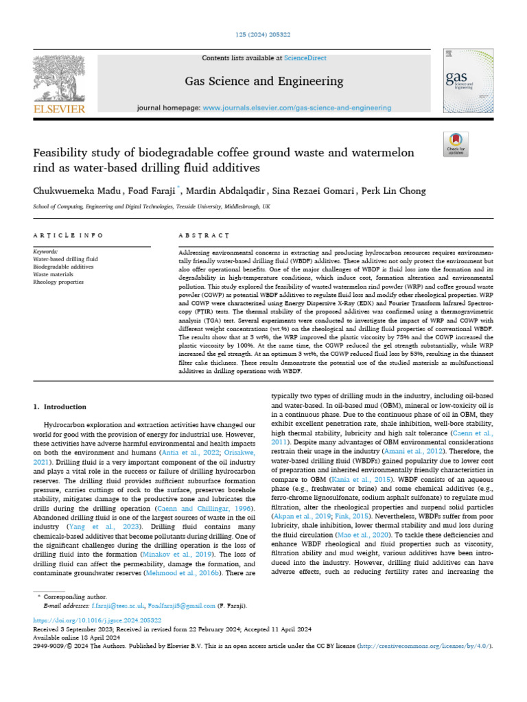 Drilling Fluid | PDF | Thermogravimetric Analysis | Physical Sciences