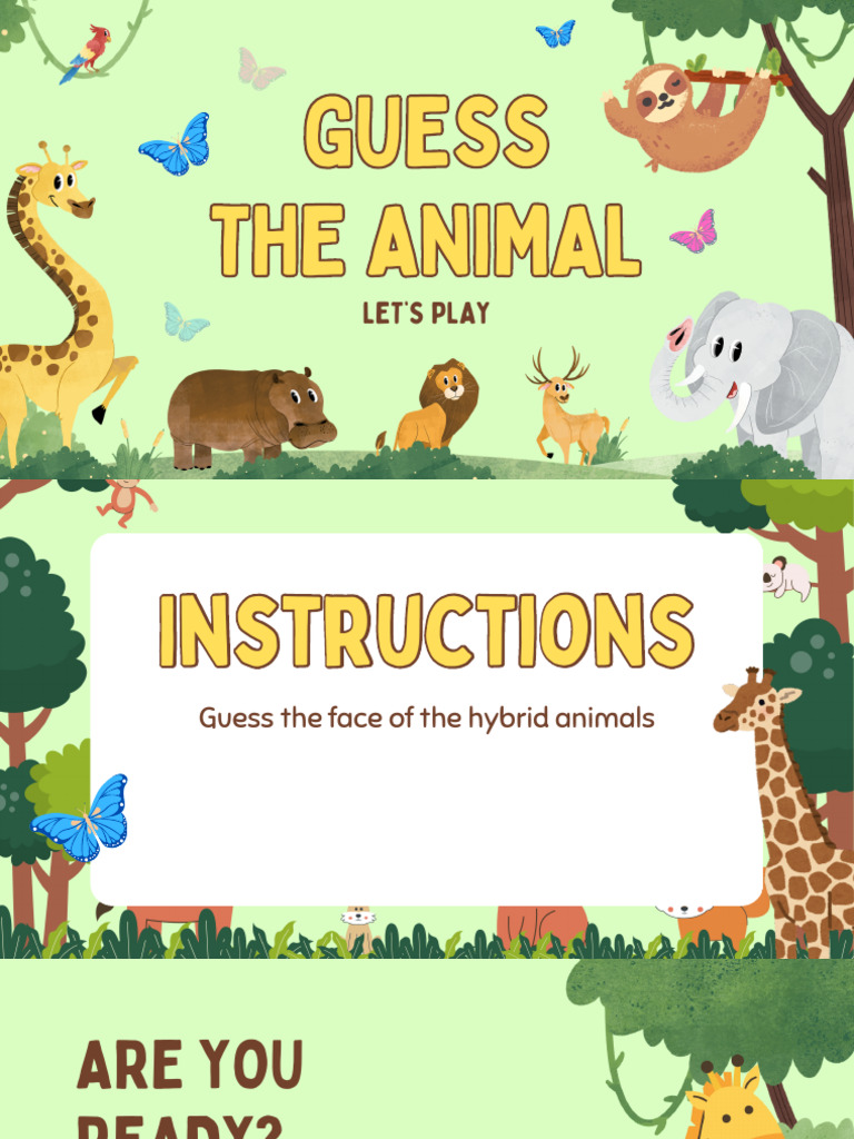 Hybrid Animal Guessing Game | PDF