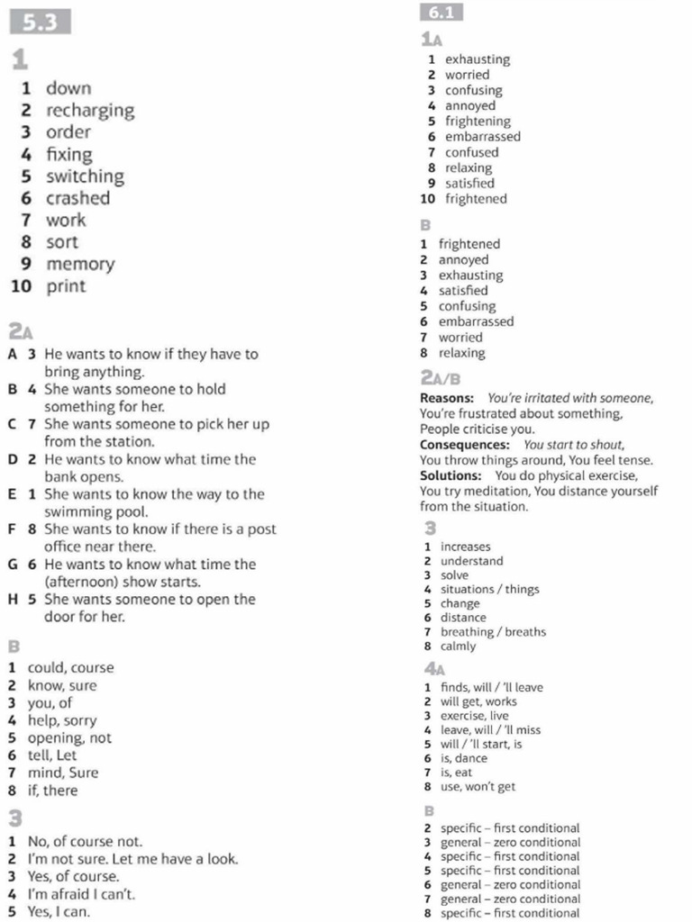 Unit11 (Intermediate) Answers | PDF