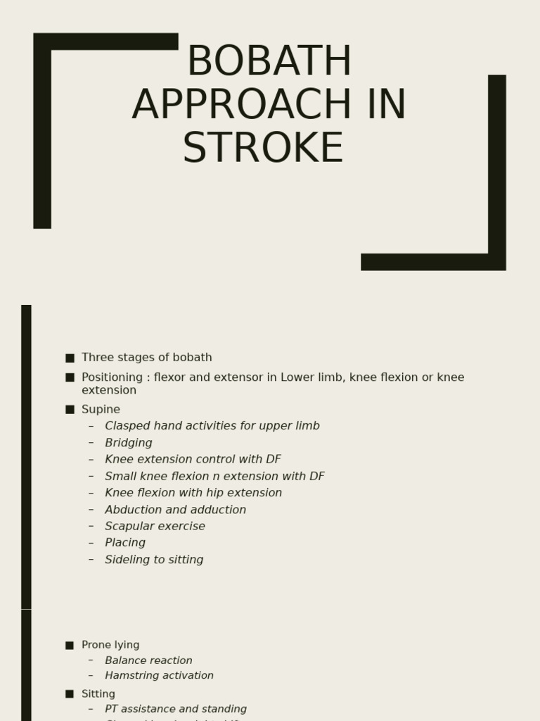 Bobath Basic Concept - Copy by HR | PDF