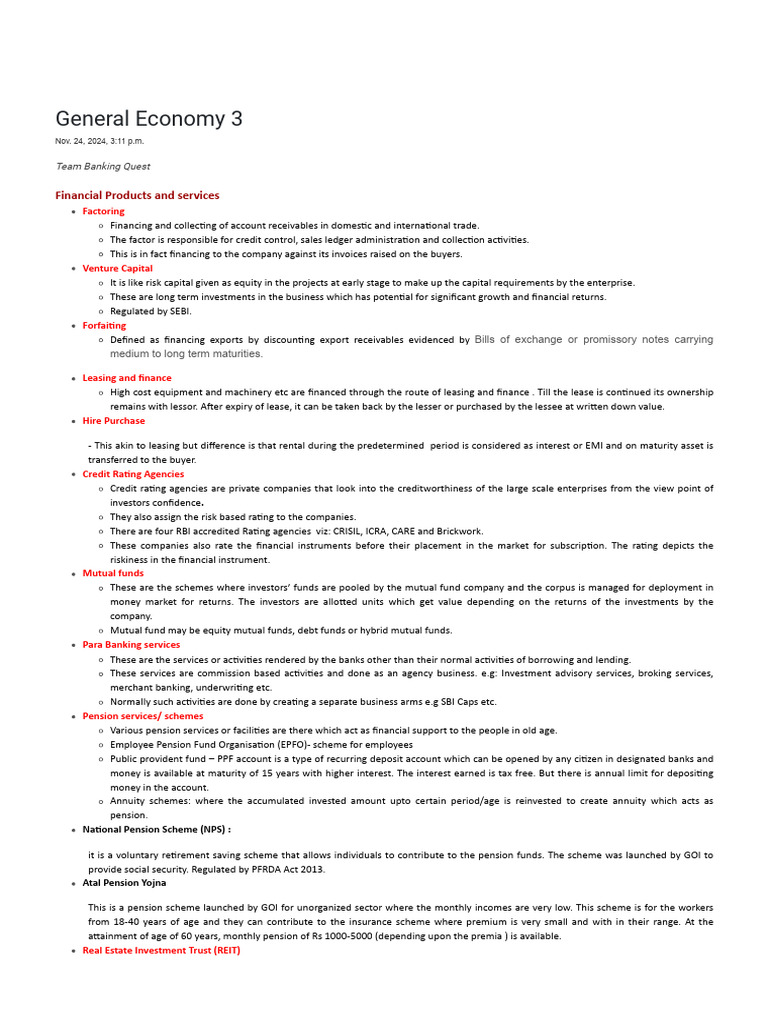 General Economy 3 | PDF | Pension | Private Sector