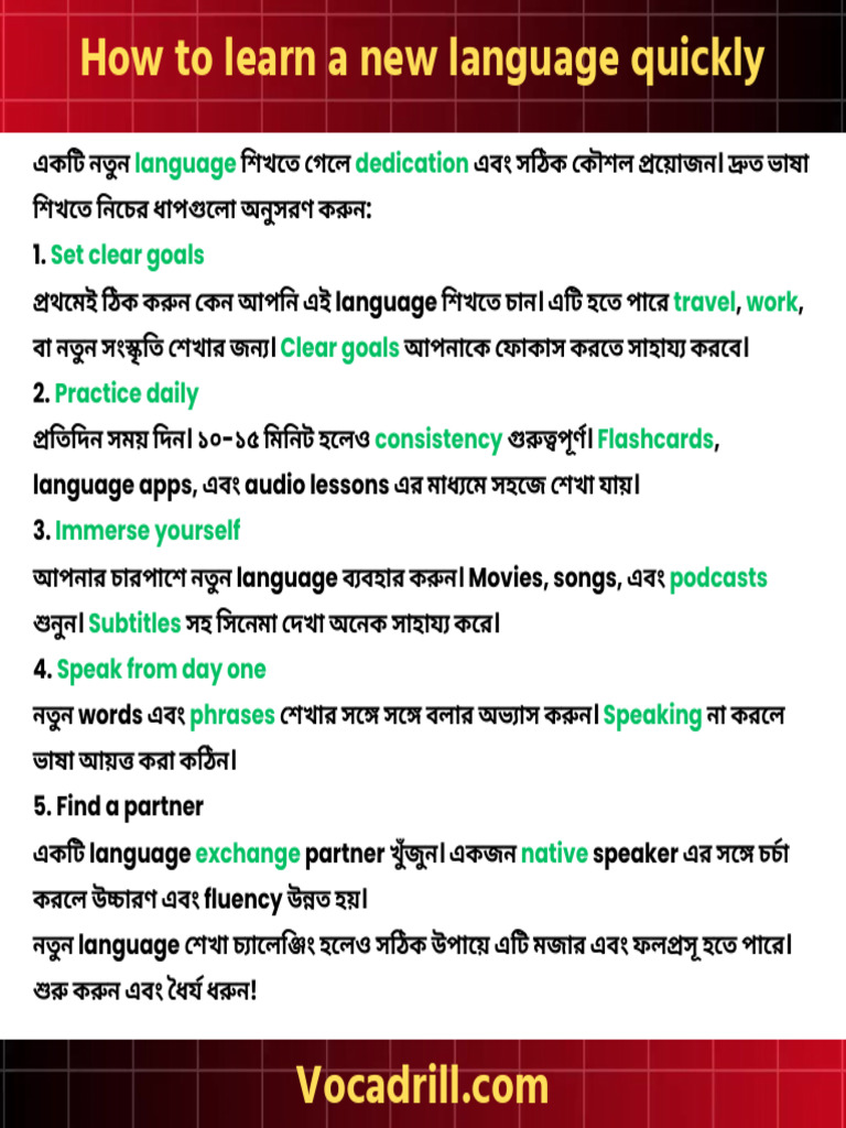 How to Learn a New Language Quickly | PDF