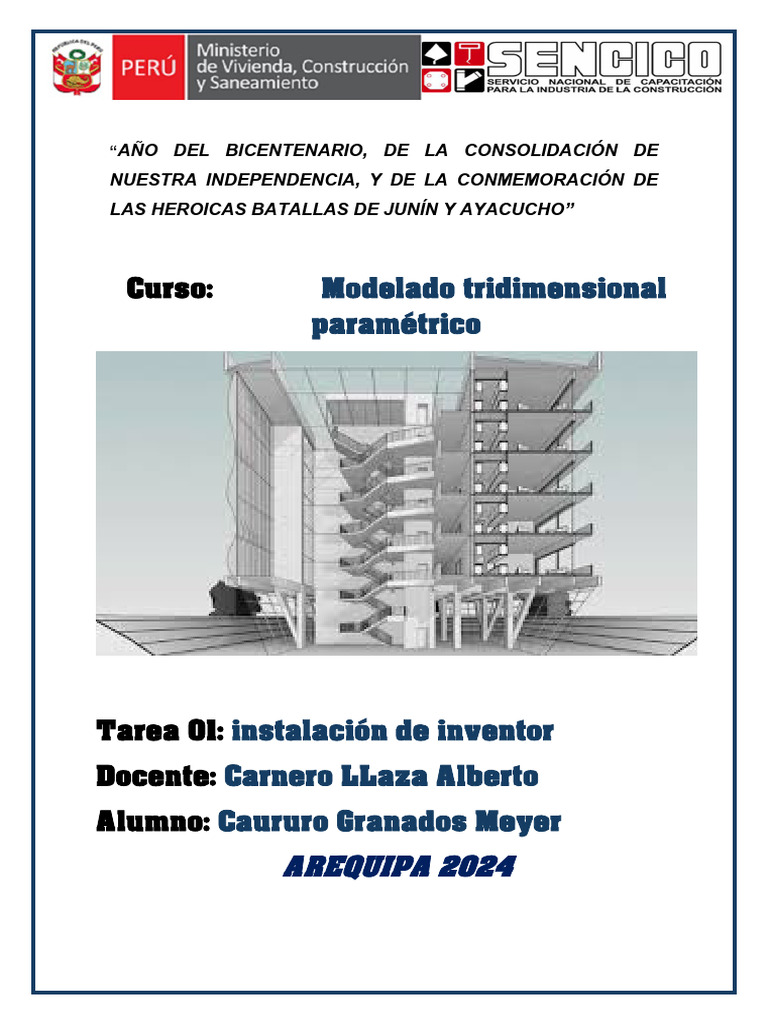 Modelado Tridimencional Tarea 01 Meyer Caururo | PDF