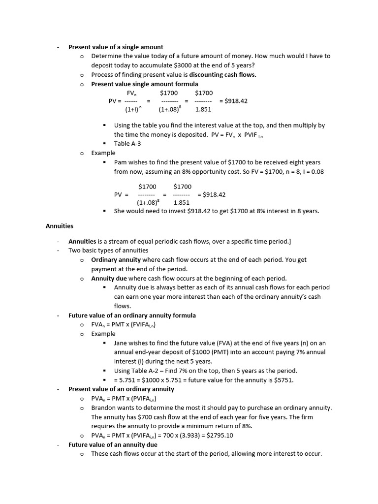 71-sample | PDF | Present Value | Interest
