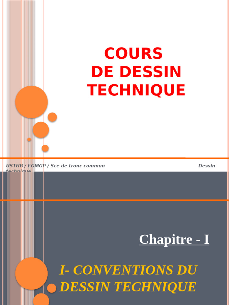 Chapi 1 Cours de Dessin Technique-V2 | PDF | Dessin technique | Dessin