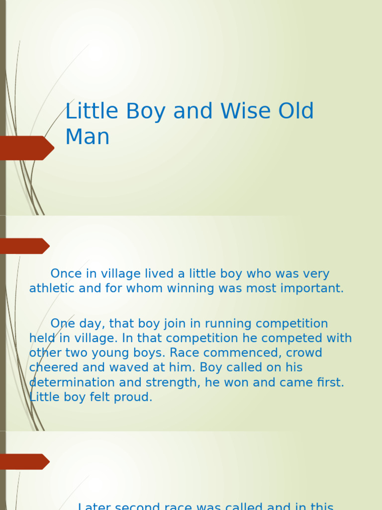 Little Boy and Wise Old Man | PDF