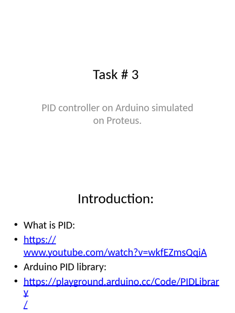 Arduino PID Controller Simulation Guide | PDF