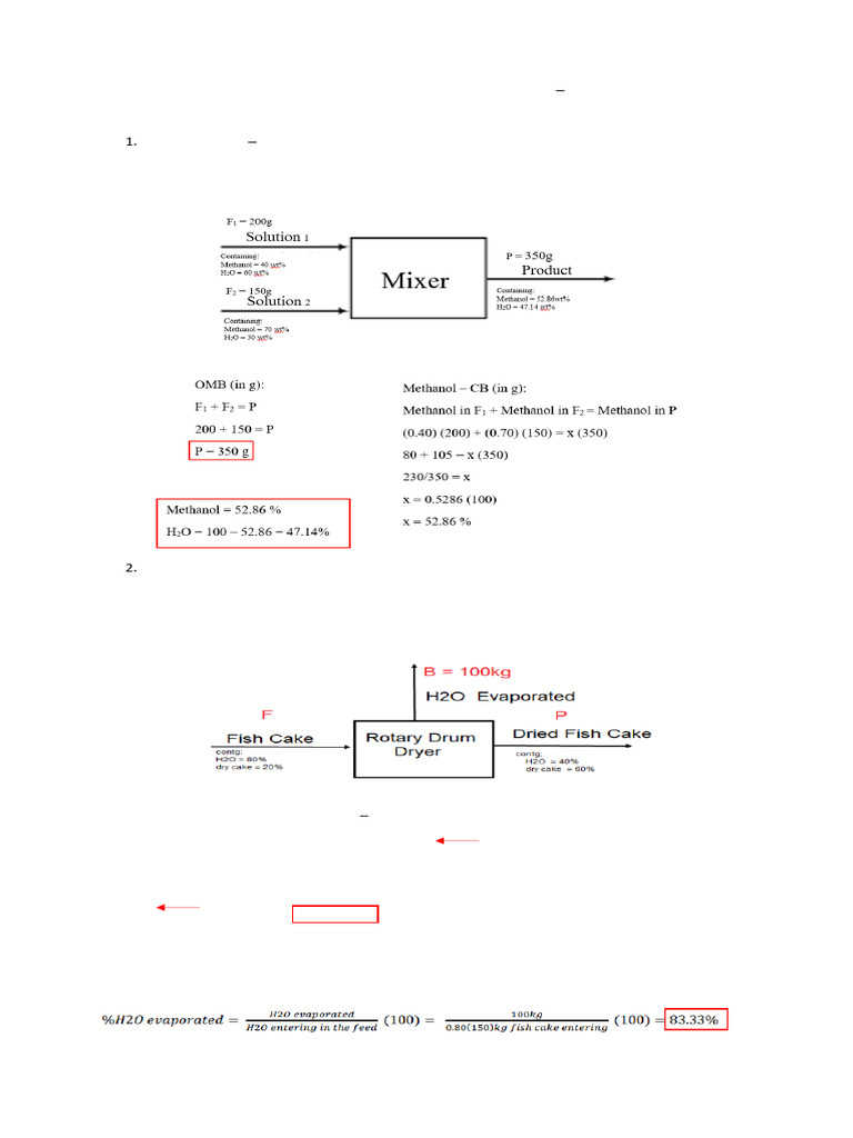 Checalc Midterms Problem Set | PDF | Chemistry