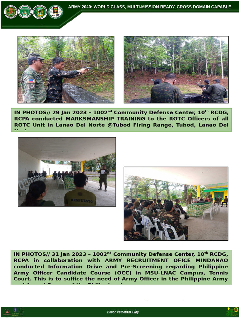 Accomplishment Report 2022-2023 Body | PDF | Military Science ...