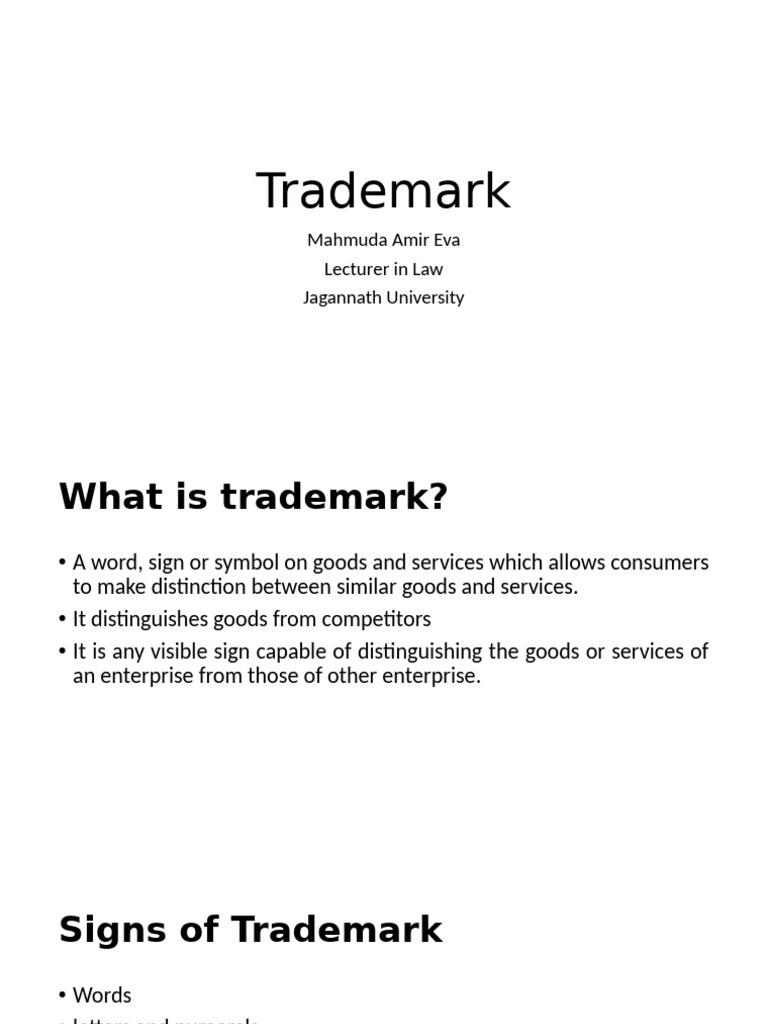 Understanding Trademarks and Their Protection | PDF | Trademark | Civil ...