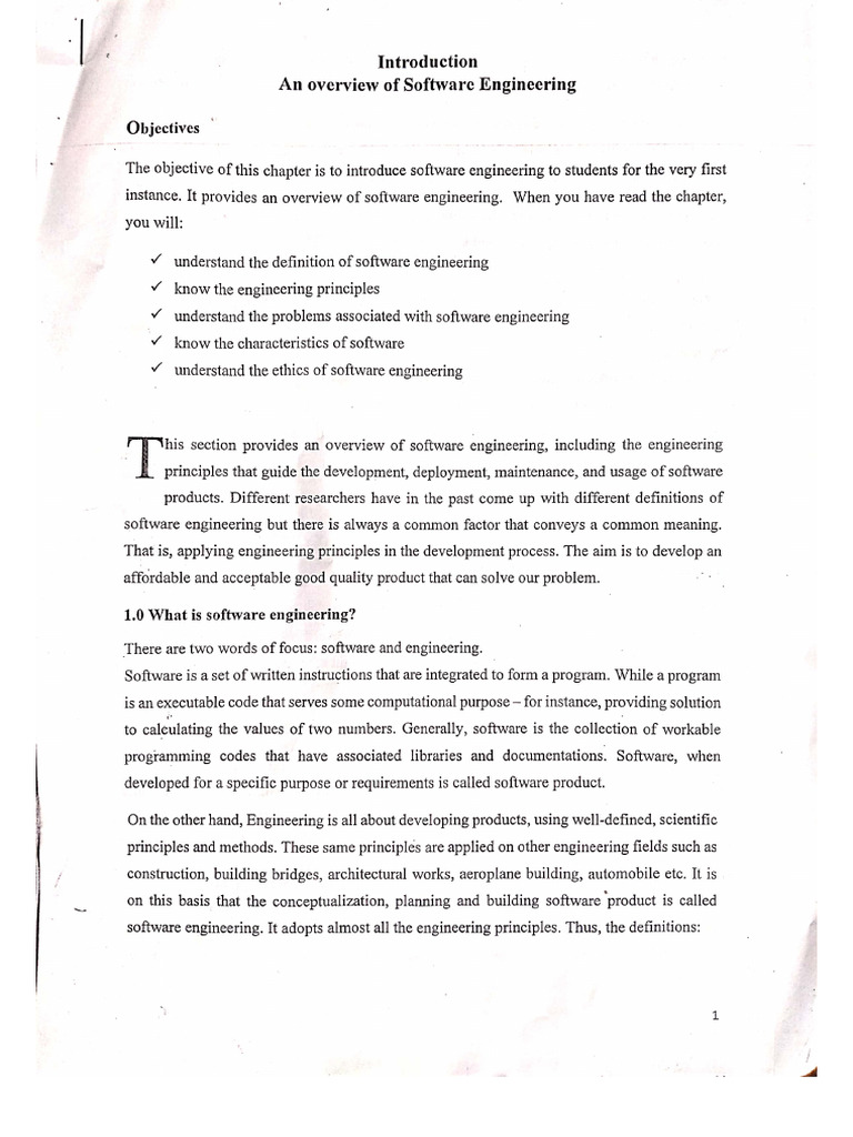 CIT 305 Note 1 | PDF