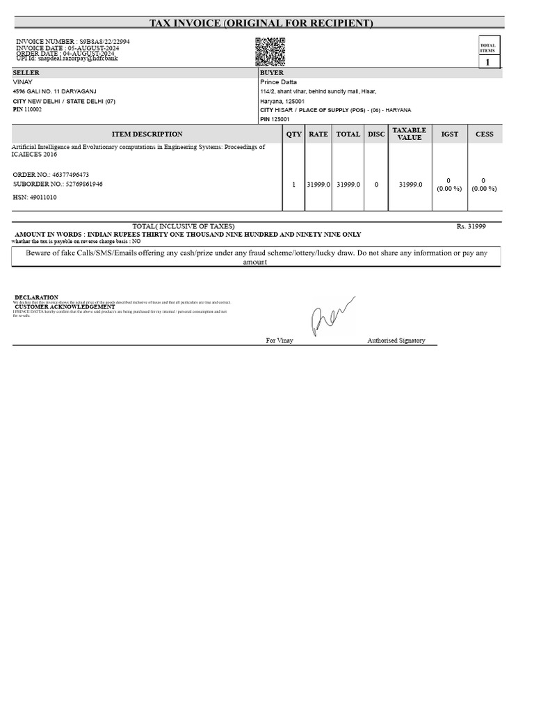 book_invoice | PDF | Invoice | Market (Economics)