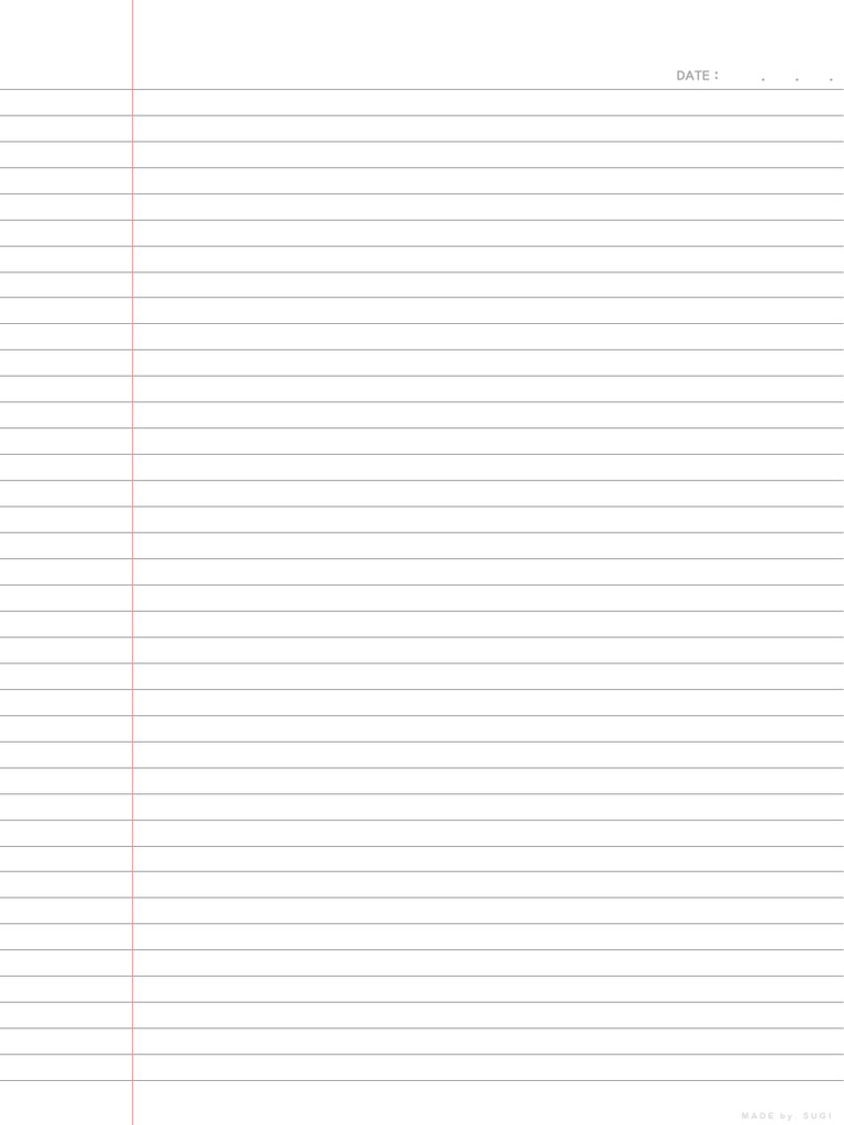 (Sugi) 대학노트 Red | PDF