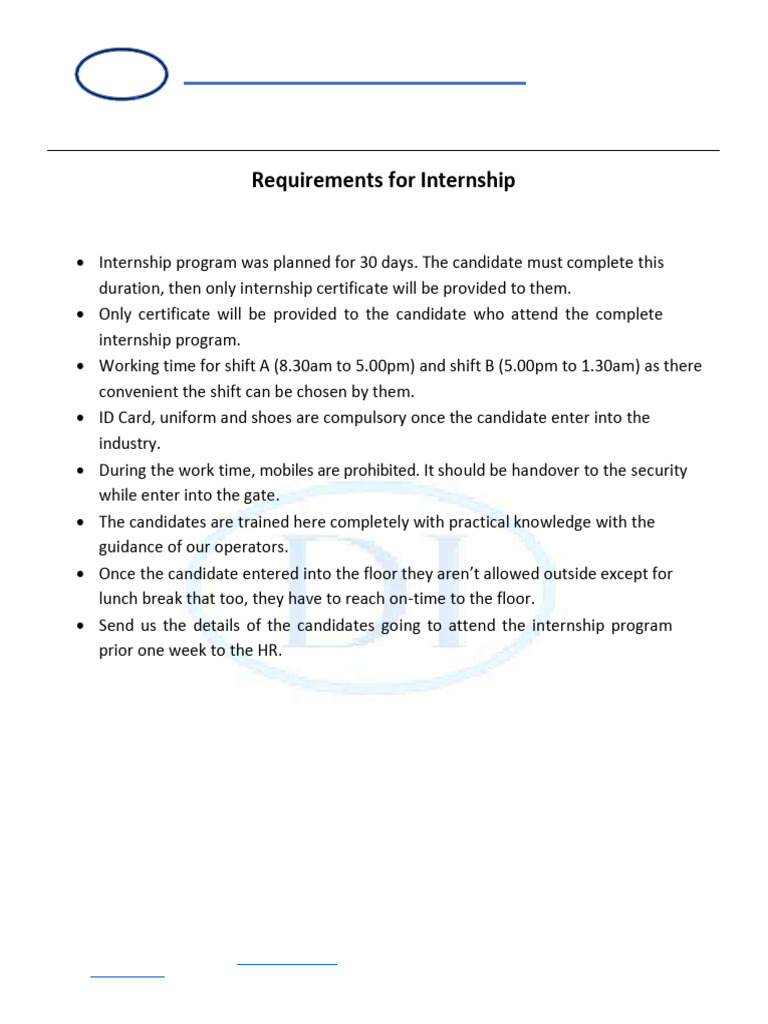 INTERNSHIP | PDF | Internship | Job Hunting