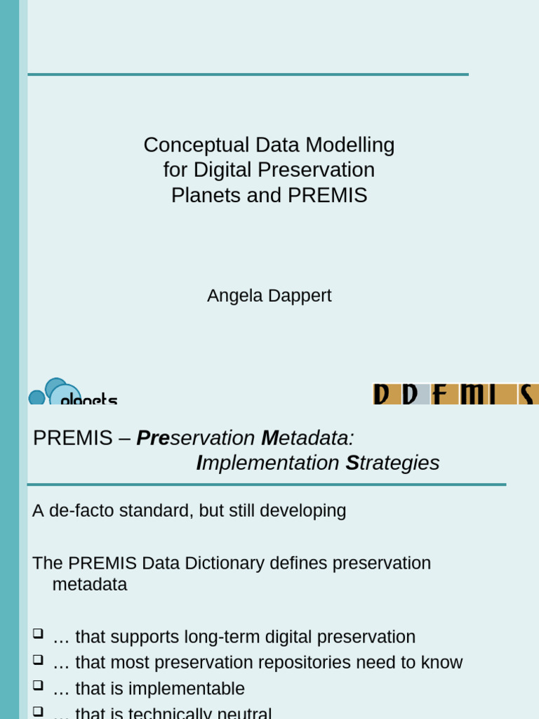Planets PREMIS 01 | PDF | Computing | Information Science