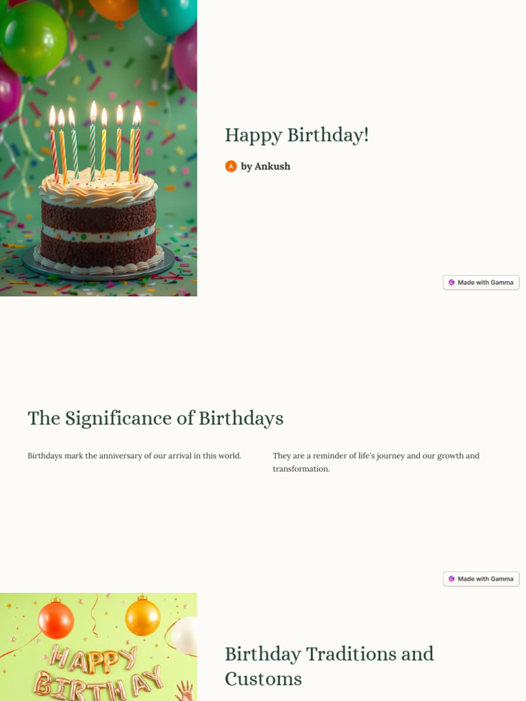 Happy Birthday | PDF