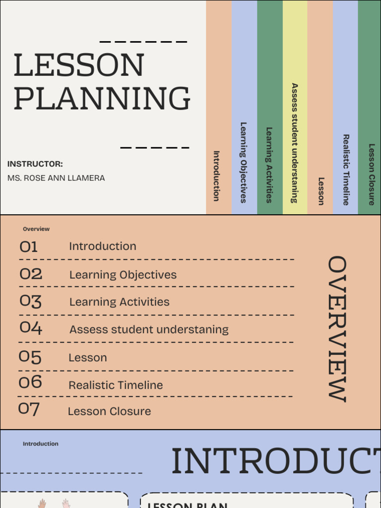 Lesson Planning | PDF | Educational Assessment | Learning