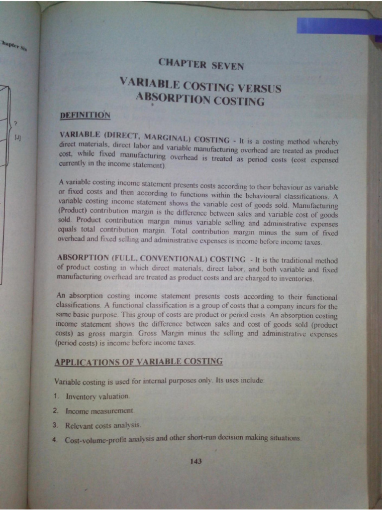 Variable Costing Versus Absorption Costing FIGHT by Flour | PDF