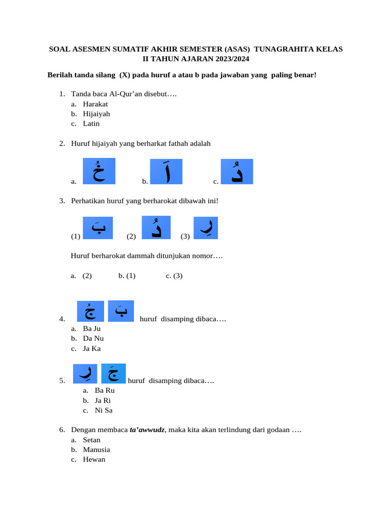 Soal Asat Pai Smalb | PDF