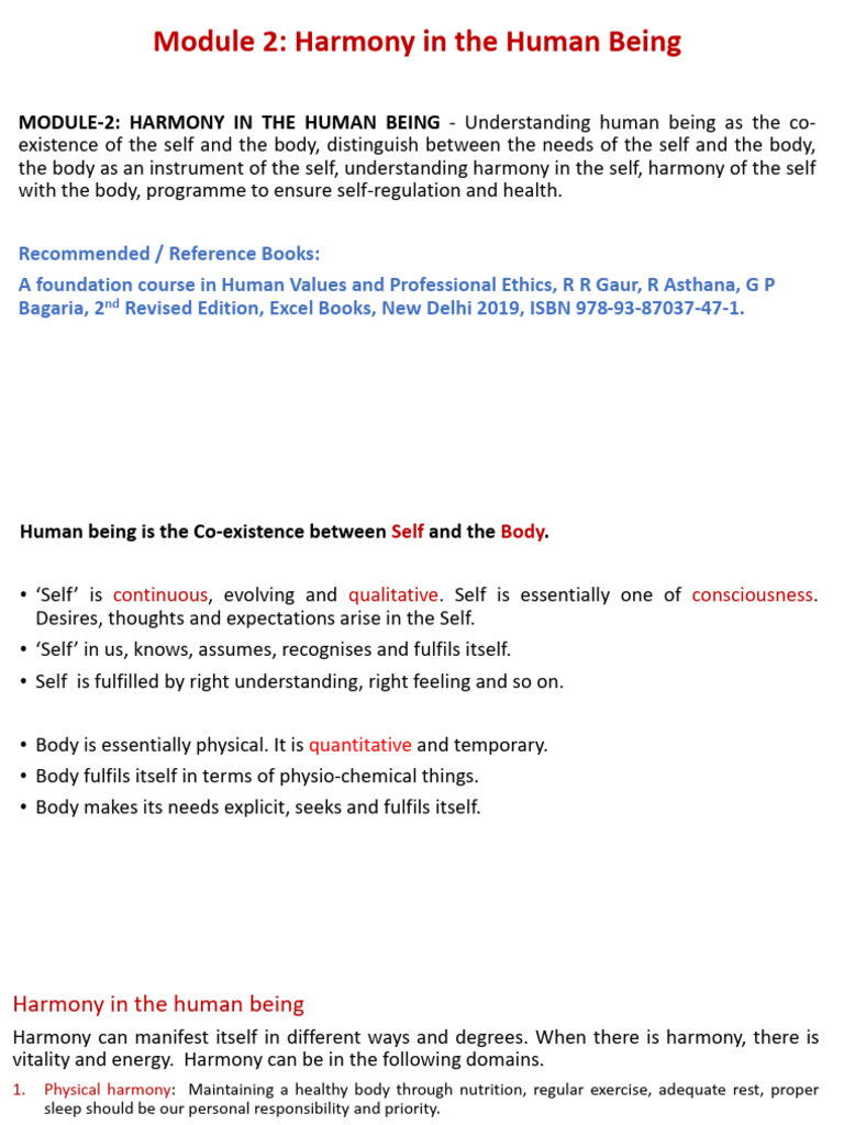 UHV M2 - 4th June 2024 - Session 2 - Lecture | PDF | Human Body | Muscle