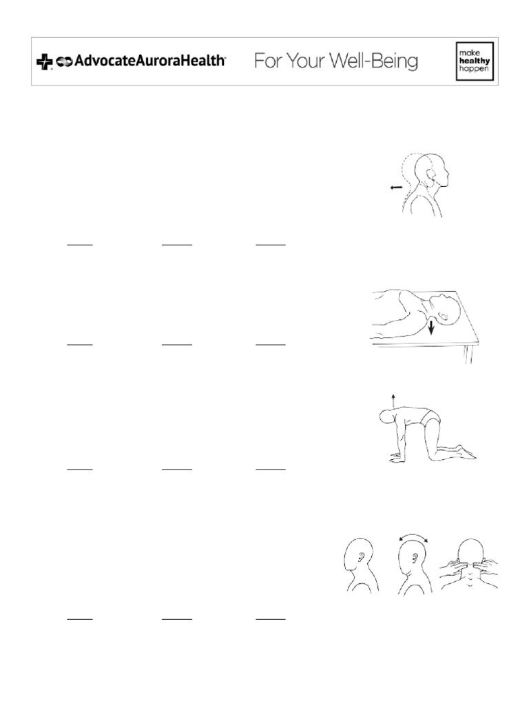 cervical_home_exercise | PDF | Anatomical Terms Of Motion ...