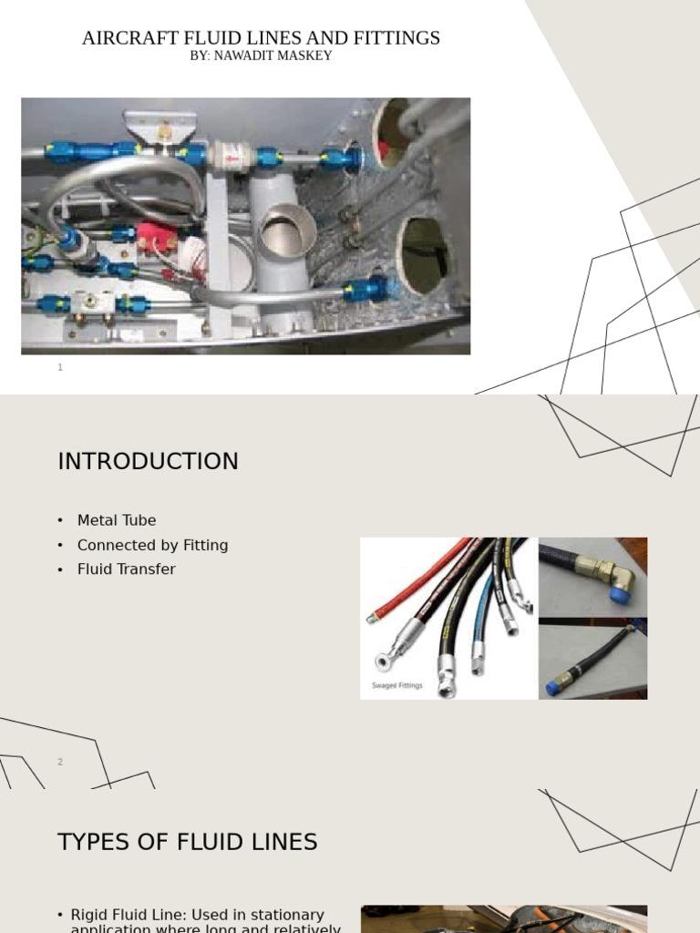 Nawadit Maskey Aircraft Fluid Line and Fittings | PDF