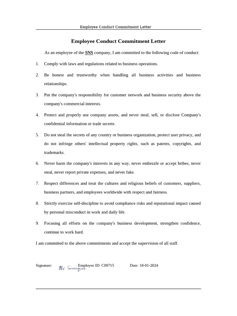 Employeees Commitment | PDF