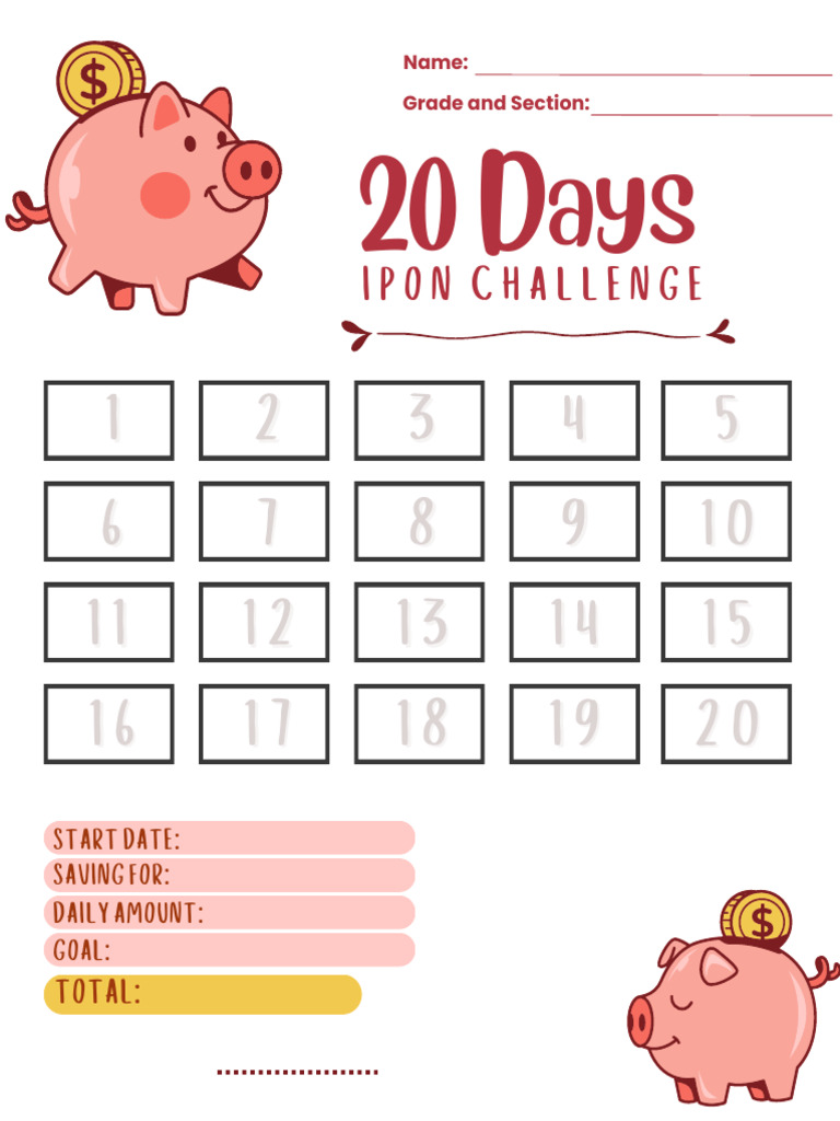 PT No.1 Ipon Challenge | PDF