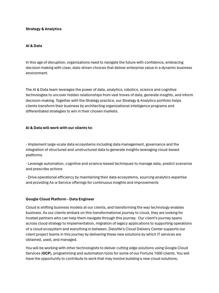 GCP - Con (1) | PDF | Cloud Computing | Analytics