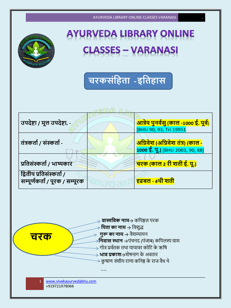 Charak Samhita Intro 2 FINAL-1-10 | PDF