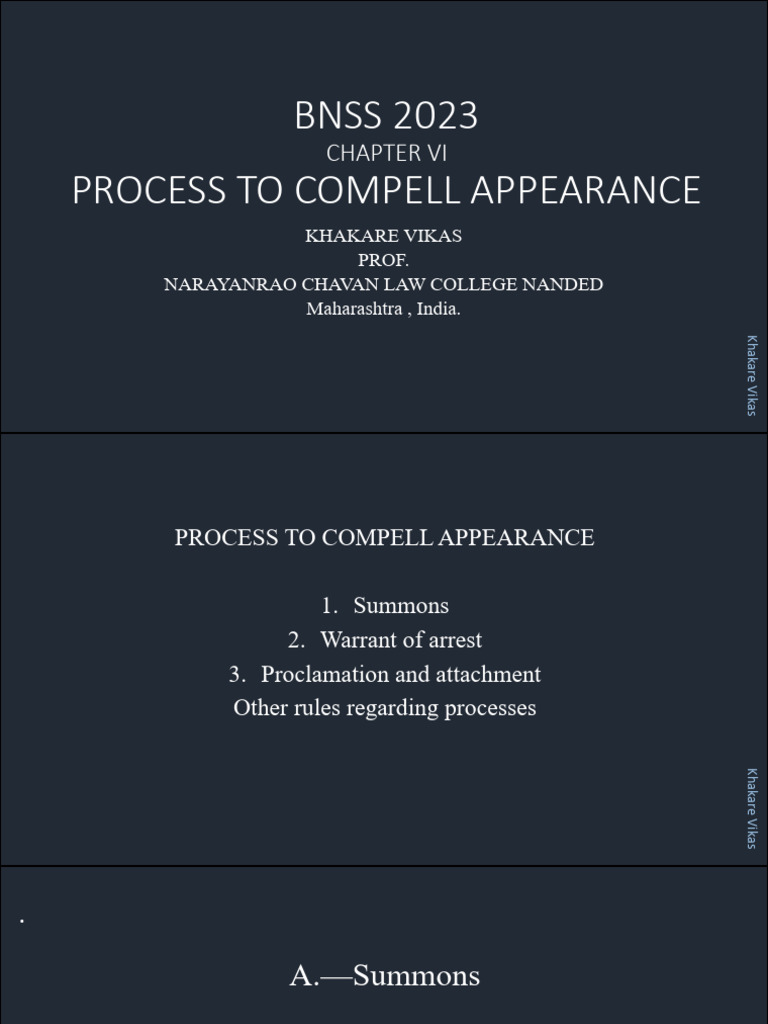 Process To Compell Appearance | PDF | Arrest Warrant | Bail