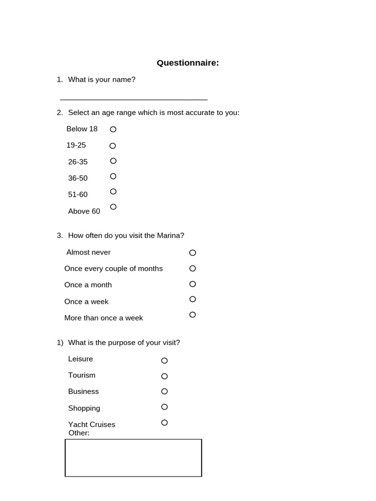 Questionnaire Fieldtrip | PDF | Pollution | Environment