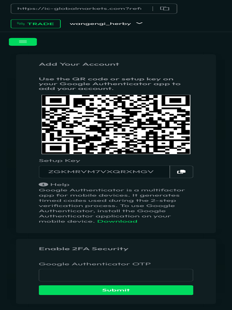 ICglobalmarket - 2FA Security | PDF