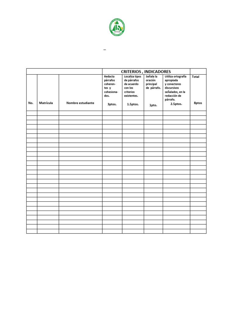 Rúbric EVAL Práct 1, Párraf-189,1-25 PUB | PDF