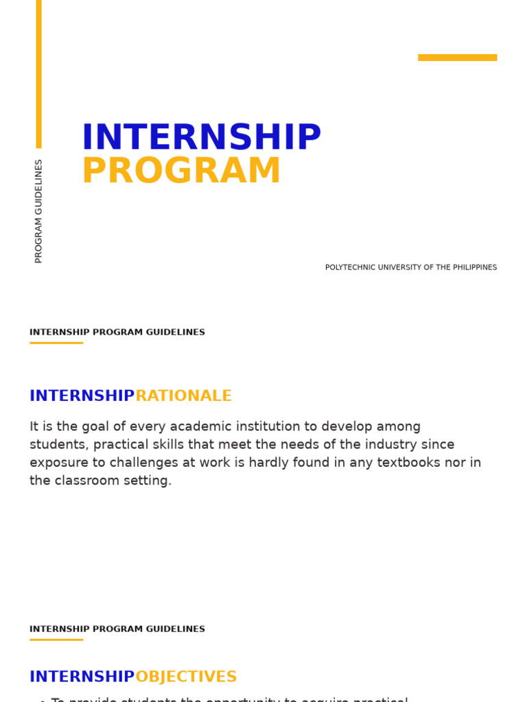 iNTERNSHIP ORIENTATION | PDF | Internship | Job Hunting