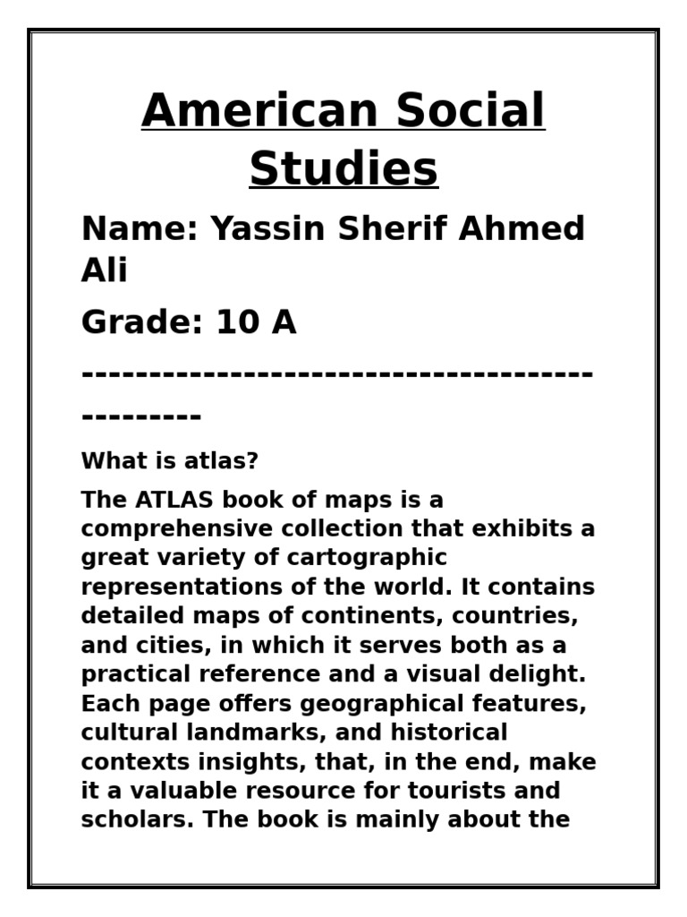 Atlas: A Visual and Cultural Guide | PDF
