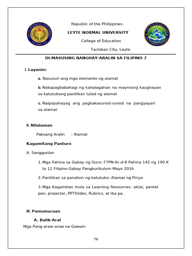 LP Gr7 Alamat | PDF