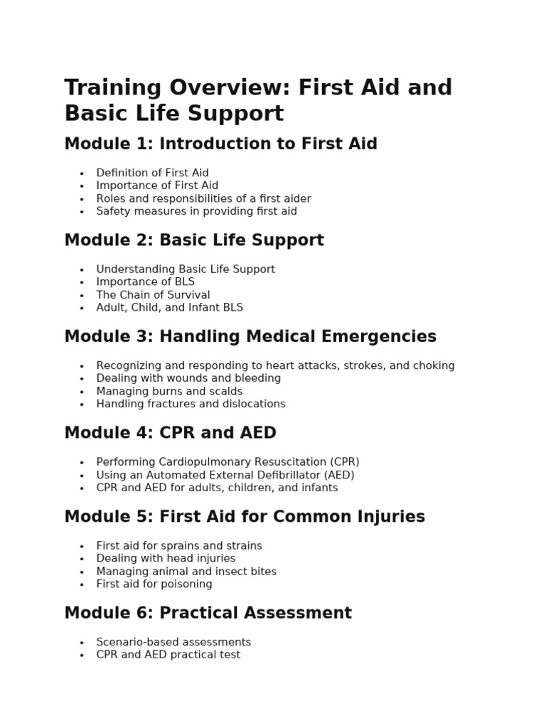 Training Overview | PDF