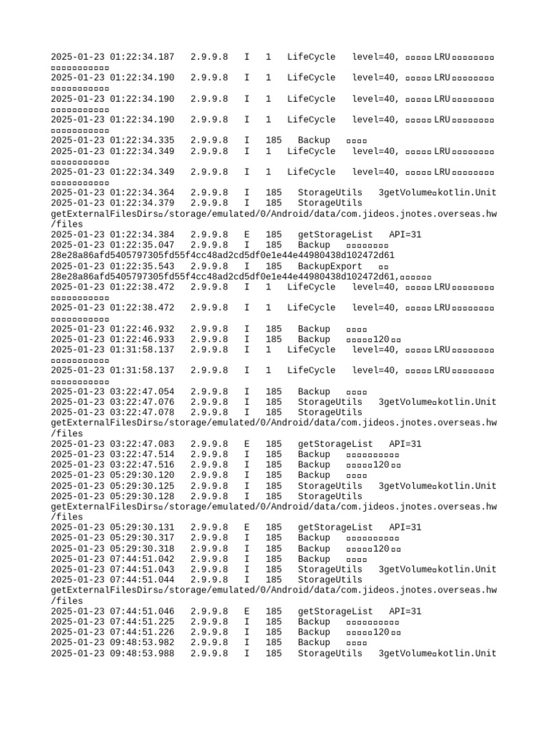 2025-01-23 78168332 Log | PDF