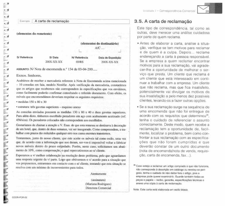 3.carta Reclamação | PDF